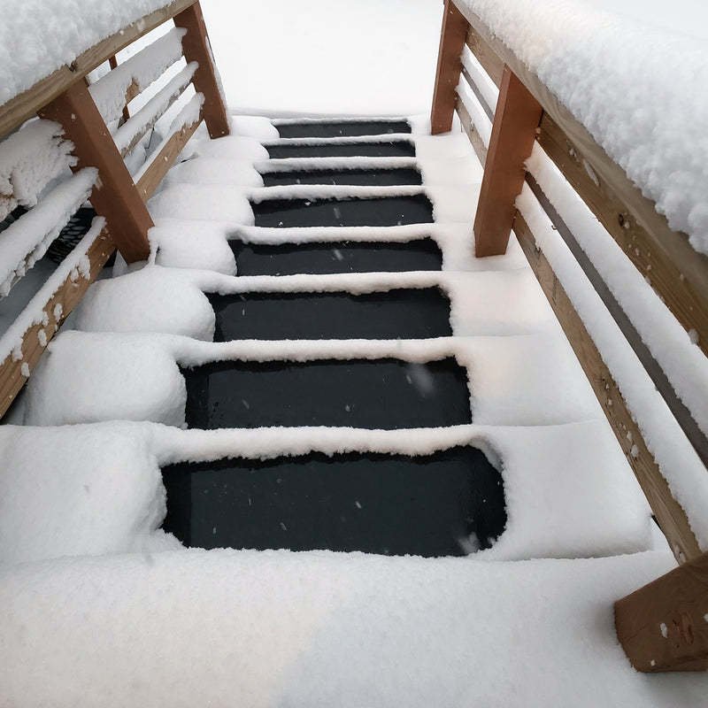 Heated Snow and Ice Melting Stair Mat 10" x 30" - HeatTrak