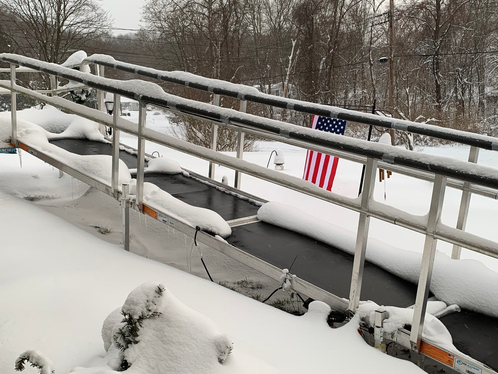 Heated Snow & Ice Melting Walkway Mat, Wide/Long 30" x 60" - HeatTrak